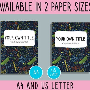10 Editable School Subject Binder Covers, Includes 1", 1.5", 2" Spines ...