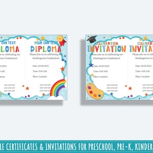 37 Editable Preschool and Pre-kindergarten Diplomas, Certificates ...