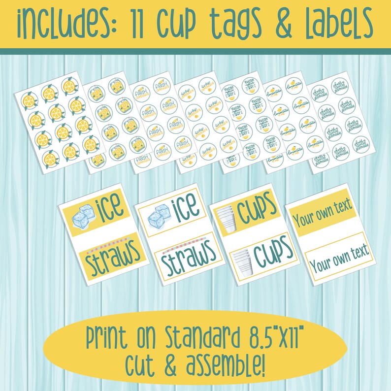 Editable Lemonade Stand Printable Kit: Summer Activity, Dramatic Play ...