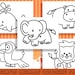 25 Simple Animal Coloring Pages for Preschool and Kindergarten, PDF ...