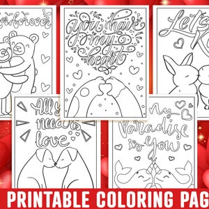 Valentine's Day Coloring Pages, 25 Printable Valentine Coloring Pages ...