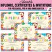 Editable Preschool, Pre-k, and Kindergarten Diplomas, Certificates, and ...