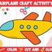 Airplane Craft Activity - Color, Cut, and Glue for Prek to 2nd Grade ...
