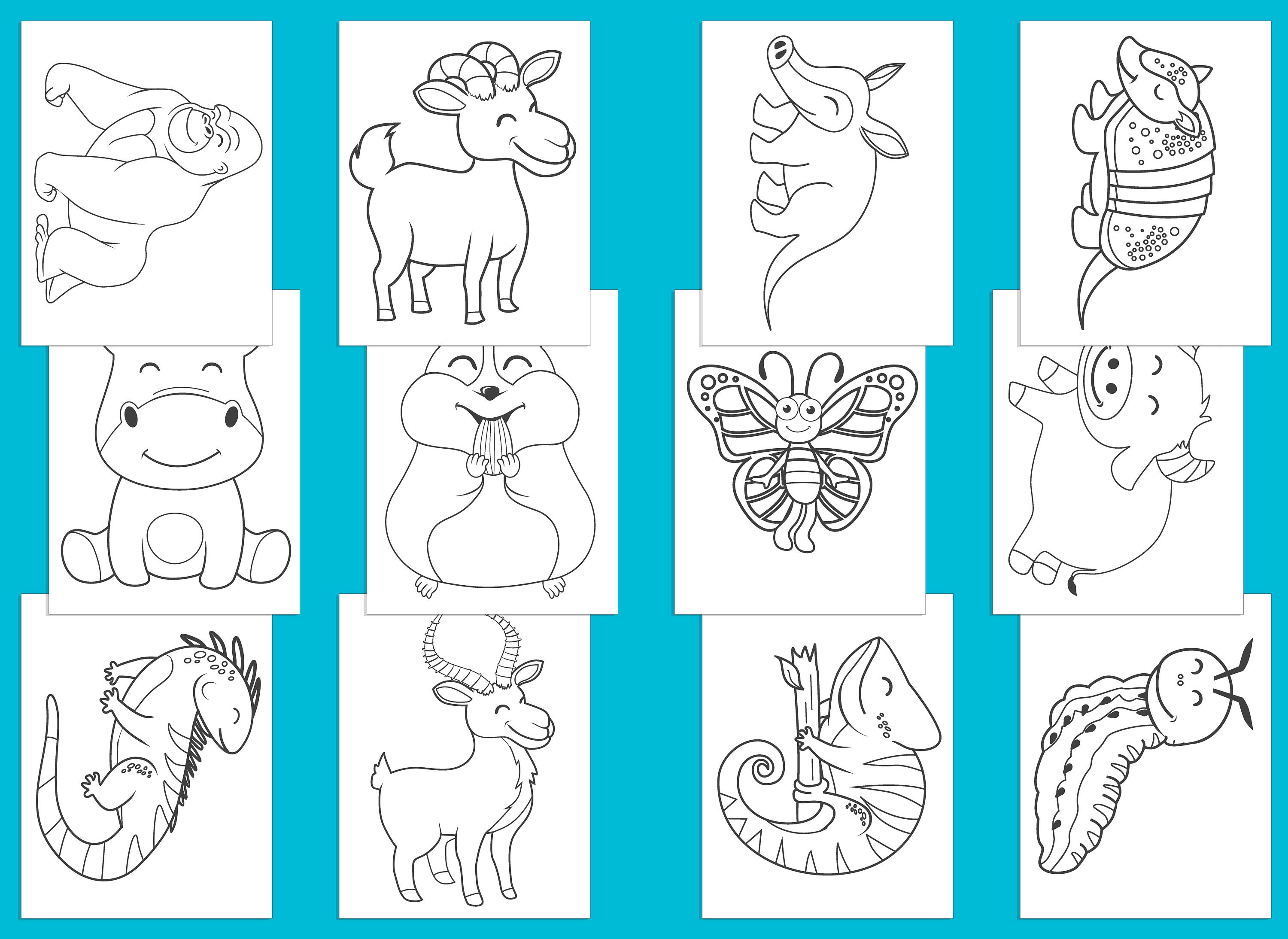 Animal Coloring Pages: 100 Fun Coloring Book Designs – Perfect for ...