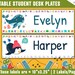 Student Desk Plates, 30 Printable/editable Cute Animal Classroom Name ...