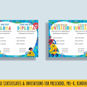 Little Learner's Diploma, Certificate, Invitation Collection: 37 ...