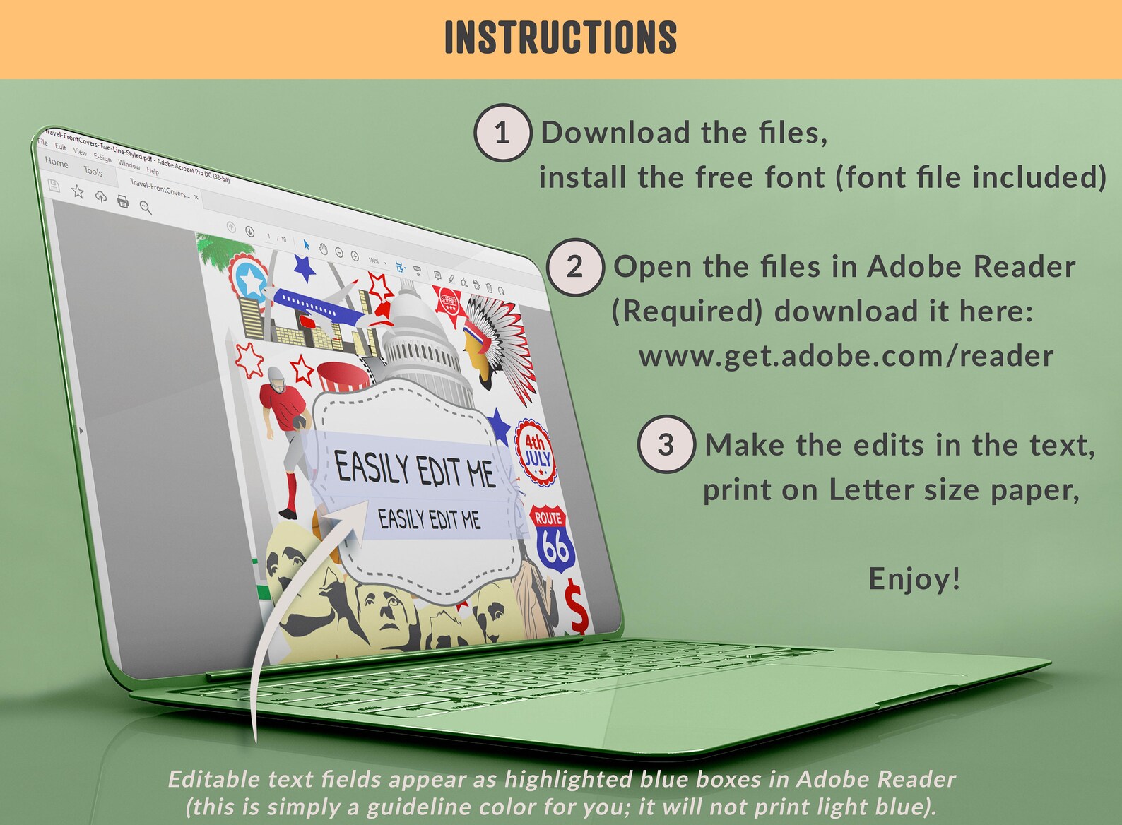 Cultural Travel Binder Cover, 10 Printable & Editable Binder Covers ...