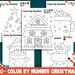 Jolly Holiday Colors: Simple Christmas Color by Number for Little ...