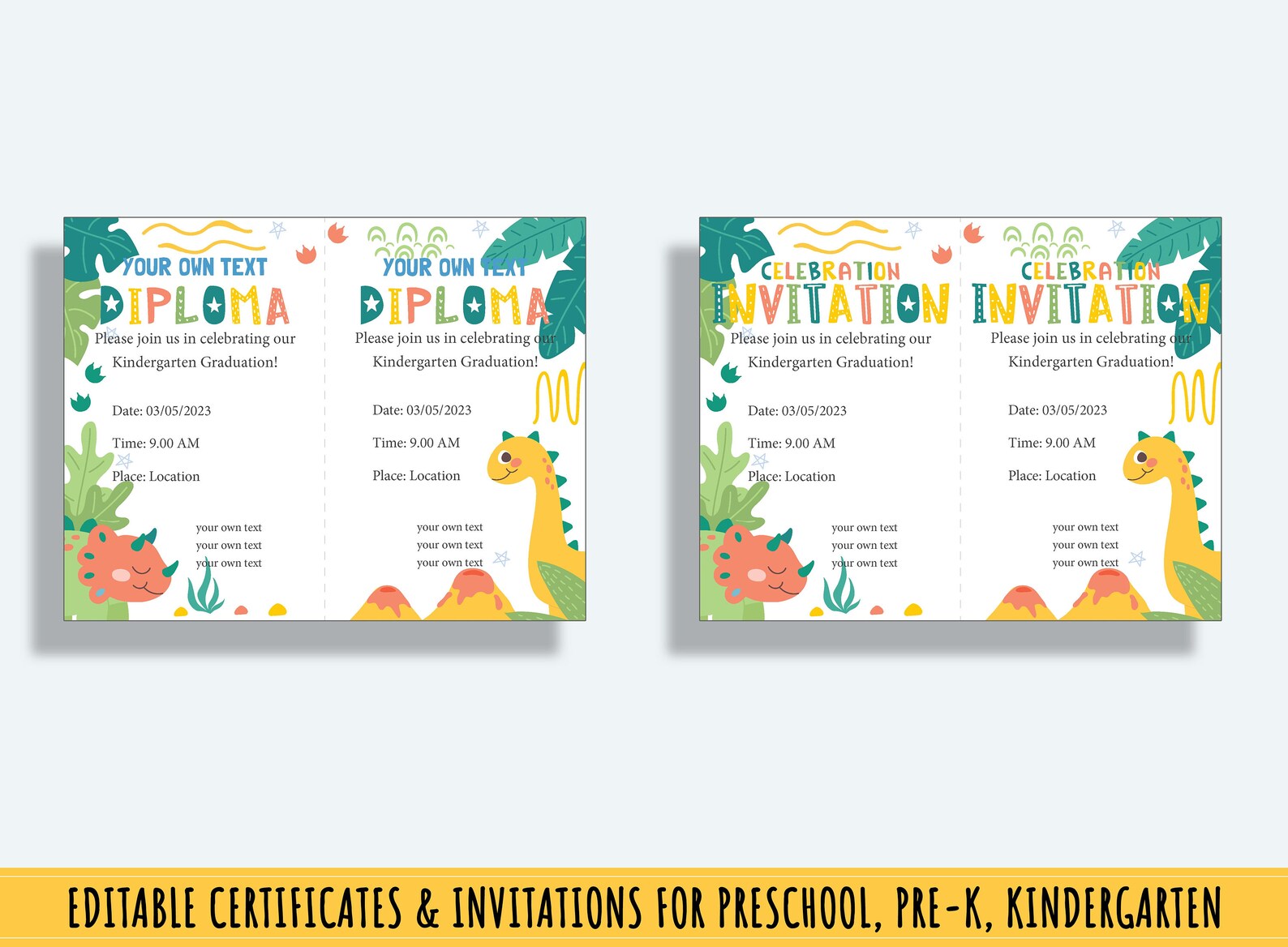 37 Pages of Editable Diplomas Certificates and Invitations - Etsy