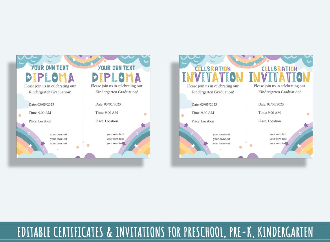Colors of Success: 37 Pages of Rainbow-themed Diplomas, Certificates ...