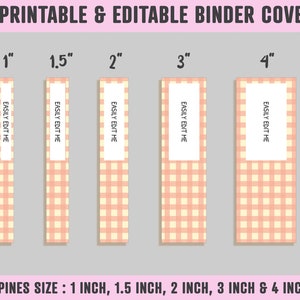Planner Cover Printable, 10 Printable & Editable Binder Covers+spines ...