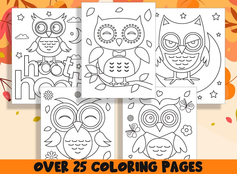 Cute Owl Coloring Pages: 25 Printable Designs for Preschool ...