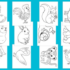Preschool Coloring Pages 100 Printable Animal Coloring Pages for Boys ...
