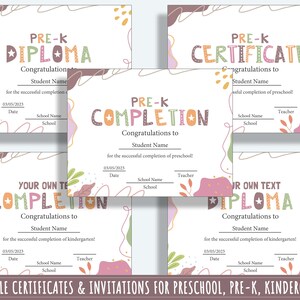 37 Pages of Customizable Diploma, Certificate, and Invitation Templates ...