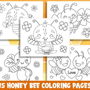 Honey Bee Coloring Pages: 15 Fun Activity Sheets for Kids, Perfect for ...