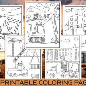 40 Printable Construction Coloring Pages for Kids – High-resolution PDF ...