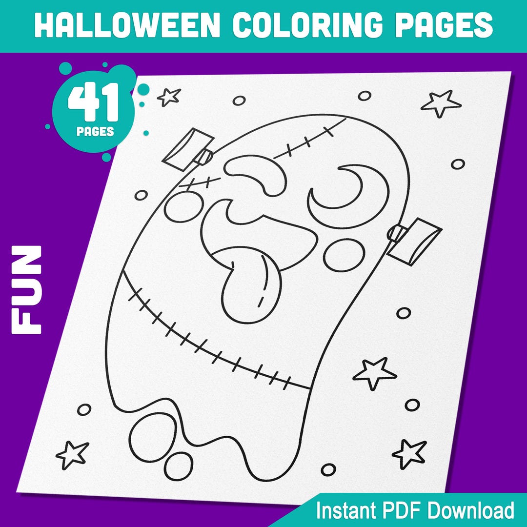 New Fun Halloween Coloring Pages: Over 41 Printable Pages for Kids ...