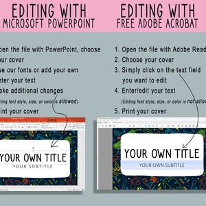 10 Editable Vintage Botanical Binder Covers, Includes 1", 1.5", 2 ...