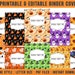 Halloween Binder Cover, 10 Printable & Editable Binder Covers+spines ...