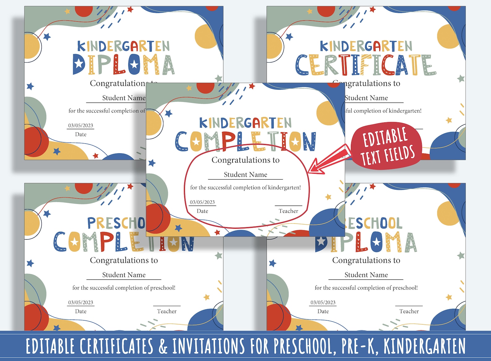 37 Pages of Editable Diploma Certificate and Invitation - Etsy