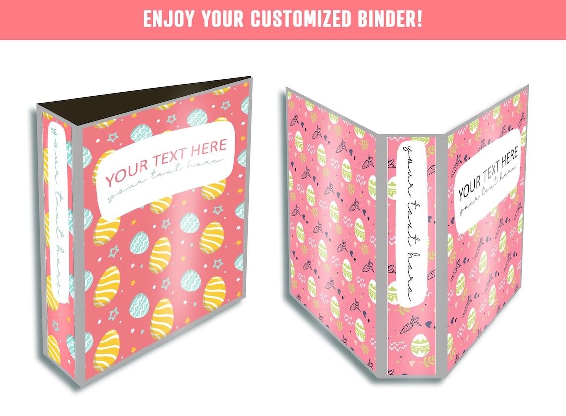 Powerpoint Binder Covers, 10 Printable/editable Easter Binder Covers ...