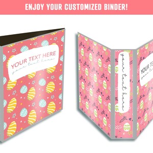 Powerpoint Binder Covers, 10 Printable/editable Easter Binder Covers ...
