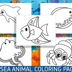 Explore the Wonders of the Sea With 25 Adorable Coloring Pages Ideal ...