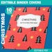 Christmas Binder Cover, 10 Printable & Editable Coversspines, Binder ...