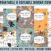 Mermaids & Sea Animals Binder Covers 10 Printable/editable - Etsy