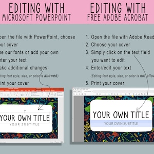 10 Editable Heart Binder Covers, Includes 1, 1.5, 2" Spines, Available ...