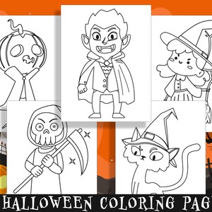 Get Spooky With These Adorable Halloween Coloring Pages for ...