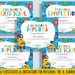 Little Learner's Diploma, Certificate, Invitation Collection: 37 ...