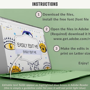 Eye Binder Cover Printable Editable, 10 Covers+spines, Binder Insert ...