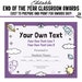 Editable Unique Class Superlatives, Fun Classroom Awards for the End of ...