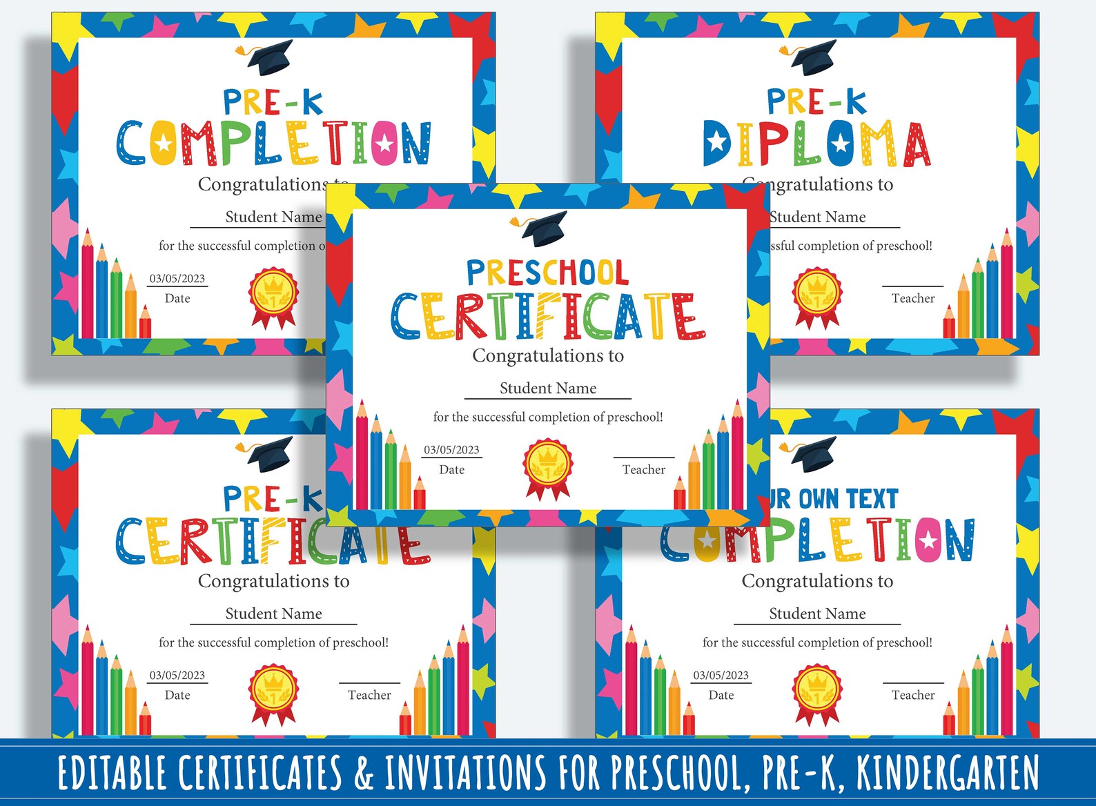 Editable Class Awards, End of the Year Awards, Diplomas, Certificates ...
