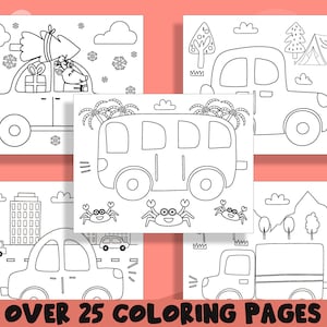 25 Cute Car Coloring Pages for Preschool, Prek, and Kindergarten – High ...