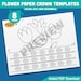 Flower Paper Crown Templates, Printable Spring Headband, 8 Pages, 4 ...