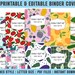 Fruits and Vegetables Binder Cover, 10 Printable Editable Coversspines ...