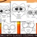 20 Adorable Owl With Glasses Coloring Pages for Preschool, Kindergarten ...