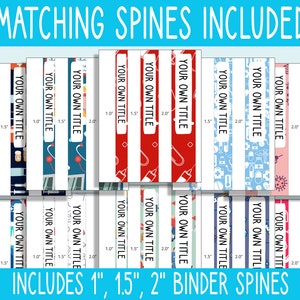 10 Editable Nursing Binder Covers, Includes 1", 1.5", 2" Spines ...