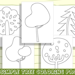 Tree Coloring Pages: 25 Fun and Easy Designs for Preschool and ...