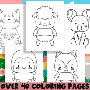 Animal Coloring Pages: 40 Printable Animal Designs for Preschool ...