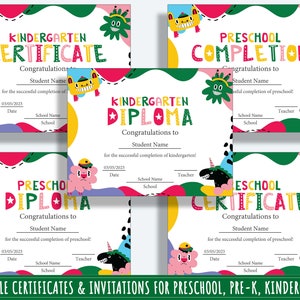 Editable Class Certificates, End of the Year Awards, Diplomas ...
