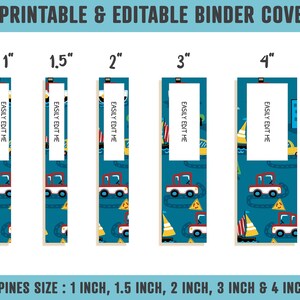 Vehicle Binder Covers, 10 Printable/editable Binder Covers & Spines ...
