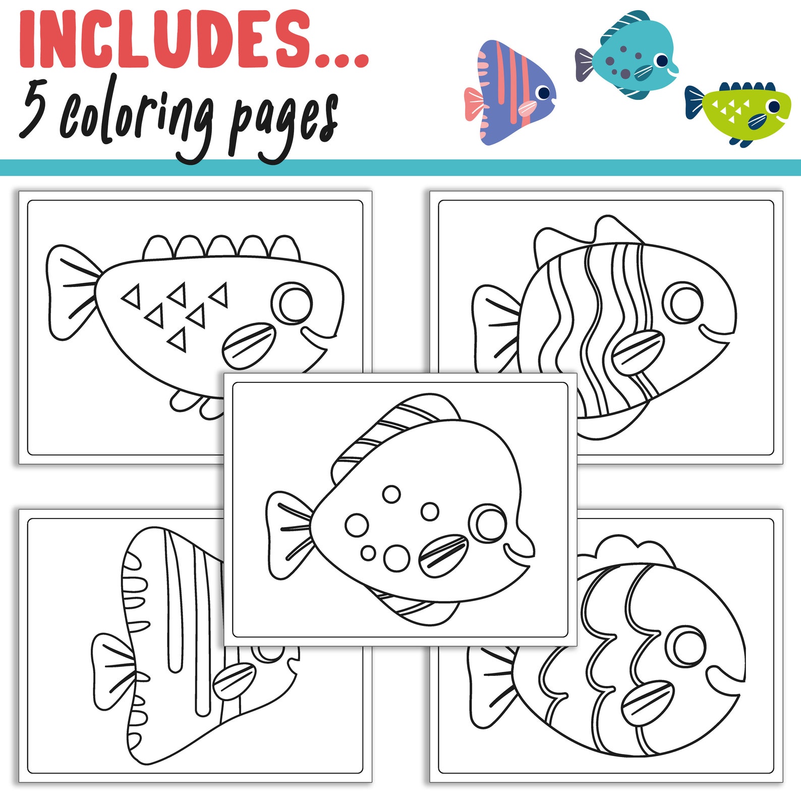 How to Draw a Cute Fish, Directed Drawing Step by Step Tutorial ...