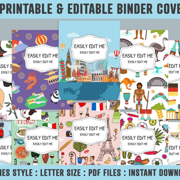 Binder Cover - Etsy