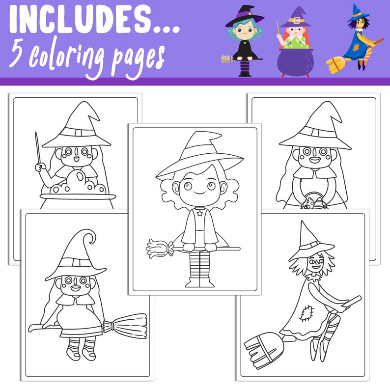 Apprenez à dessiner une sorcière pour les enfants : tutoriel de dessin ...