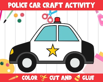 Airplane Craft Activity Color Cut and Glue for Prek to 2nd - Etsy