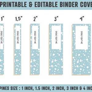 Holiday Planner Cover, 10 Editable Binder Covers and Spines Winter ...