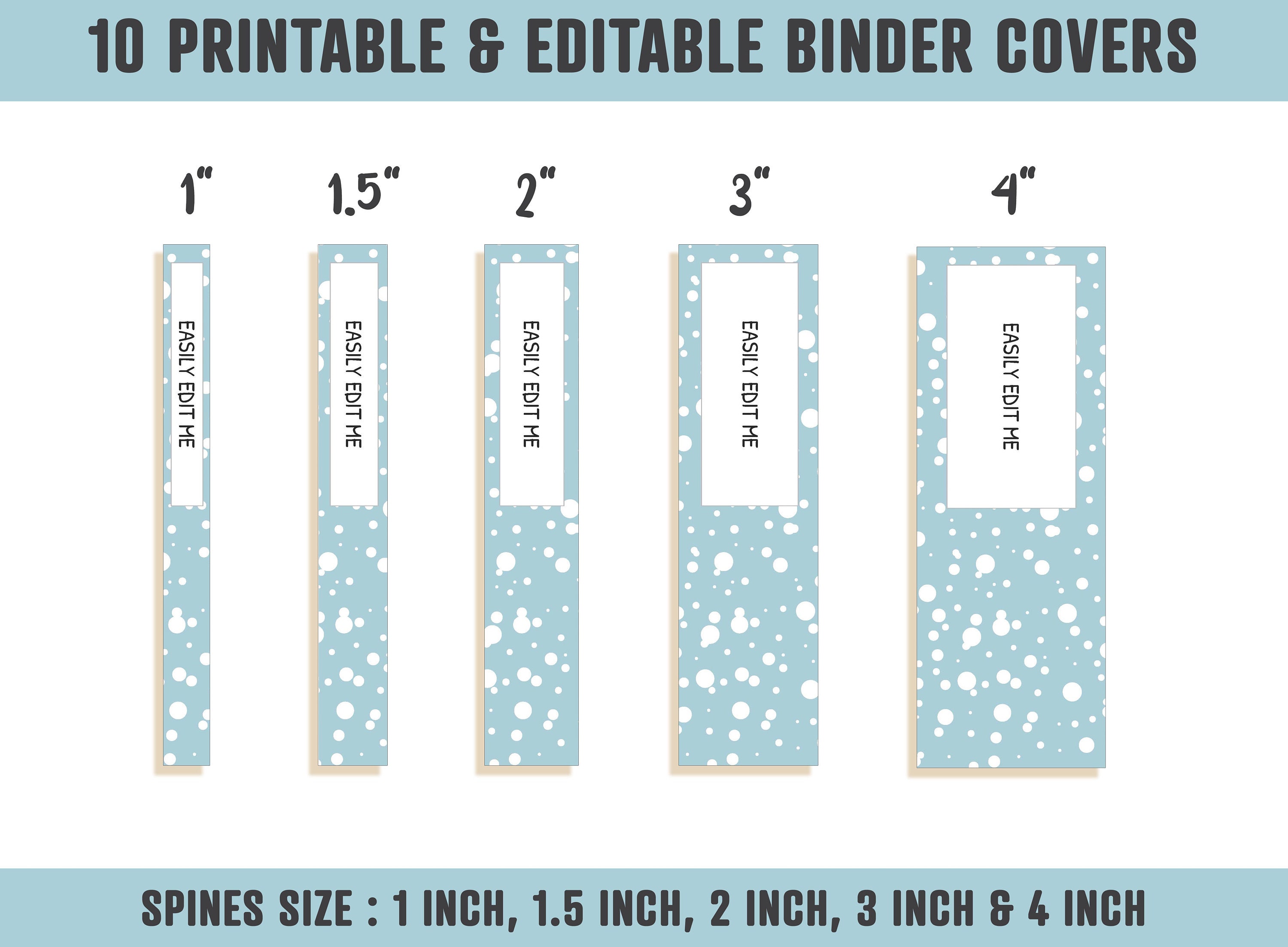 Holiday Planner Cover 10 Editable Binder Covers and Spines - Etsy